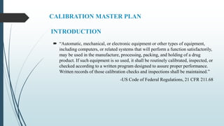Validation and calibration of master plan | PPTX