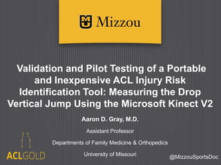 Measuring the Drop Vertical Jump using the Microsoft Kinect | PPT