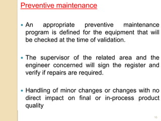 Validation and qualification | PPTX