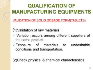 Validation and qualification | PPTX