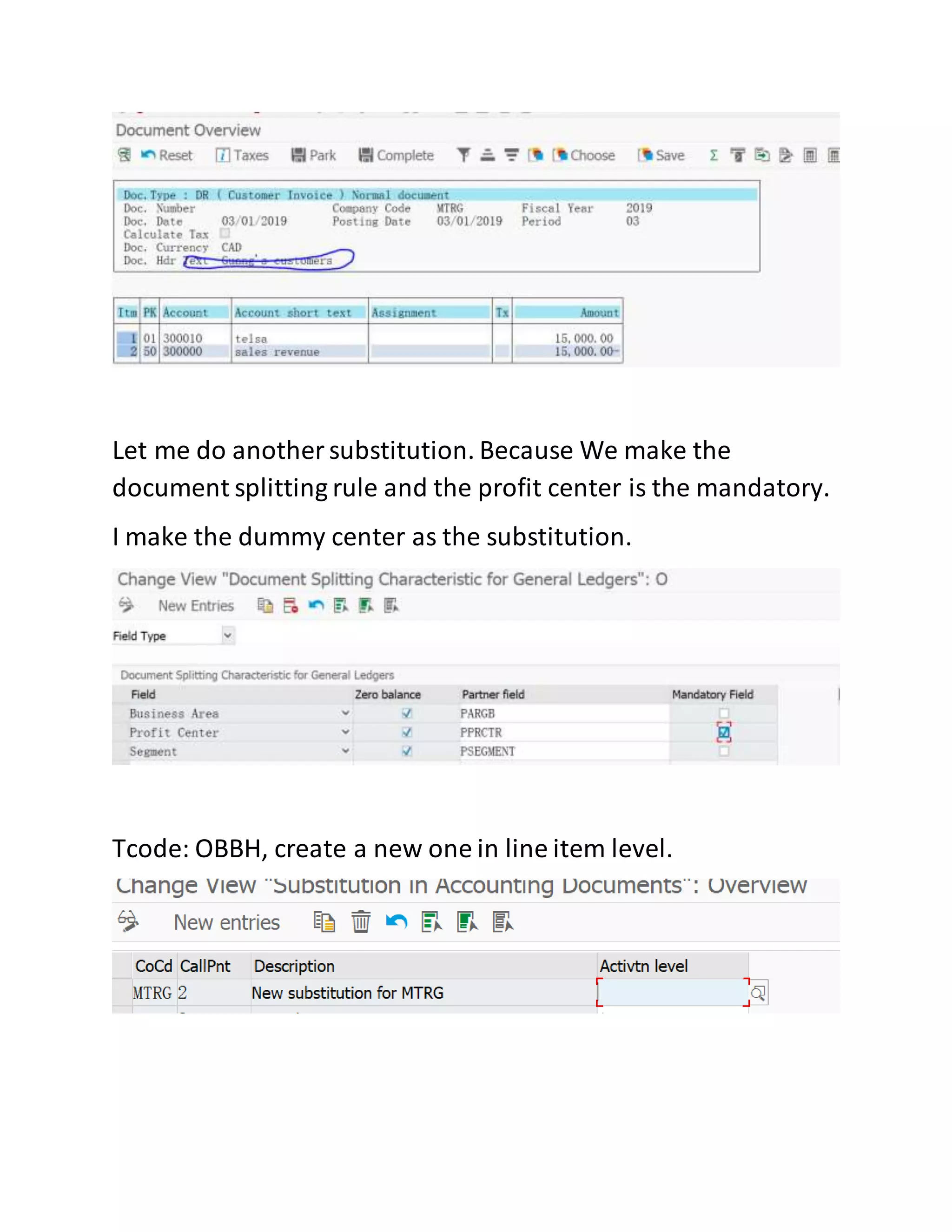 Validation and substitution -sap fi advance functions 2019 | DOCX