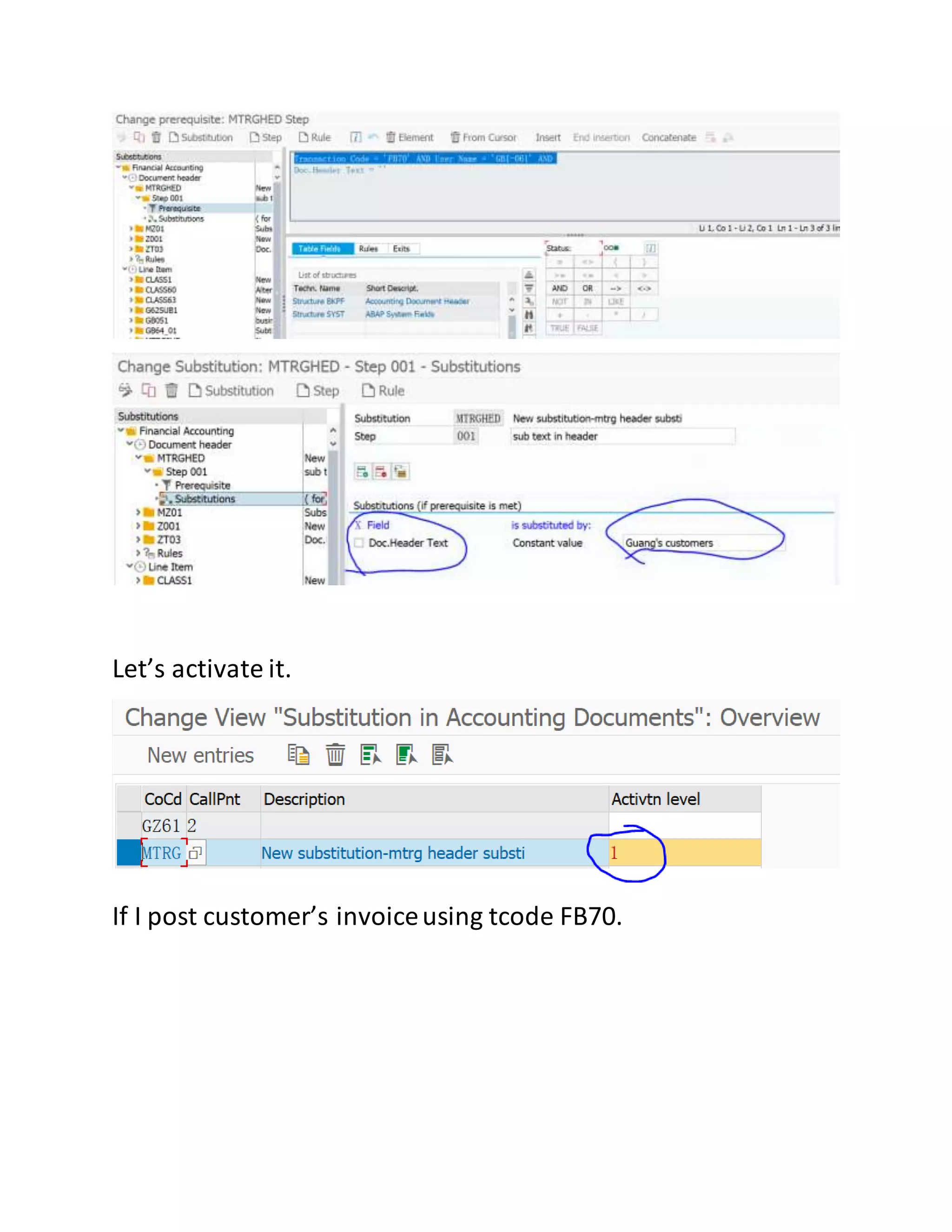 Validation And Substitution Sap Fi Advance Functions 2019 Docx