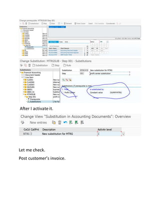 Validation and substitution -sap fi advance functions 2019 | DOCX
