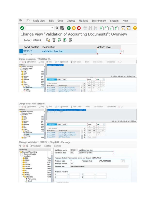 Validation and substitution -sap fi advance functions 2019 | DOCX