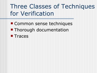 Validation and verification | PPT