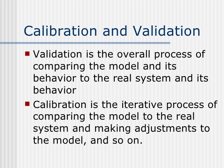 Validation And Verification
