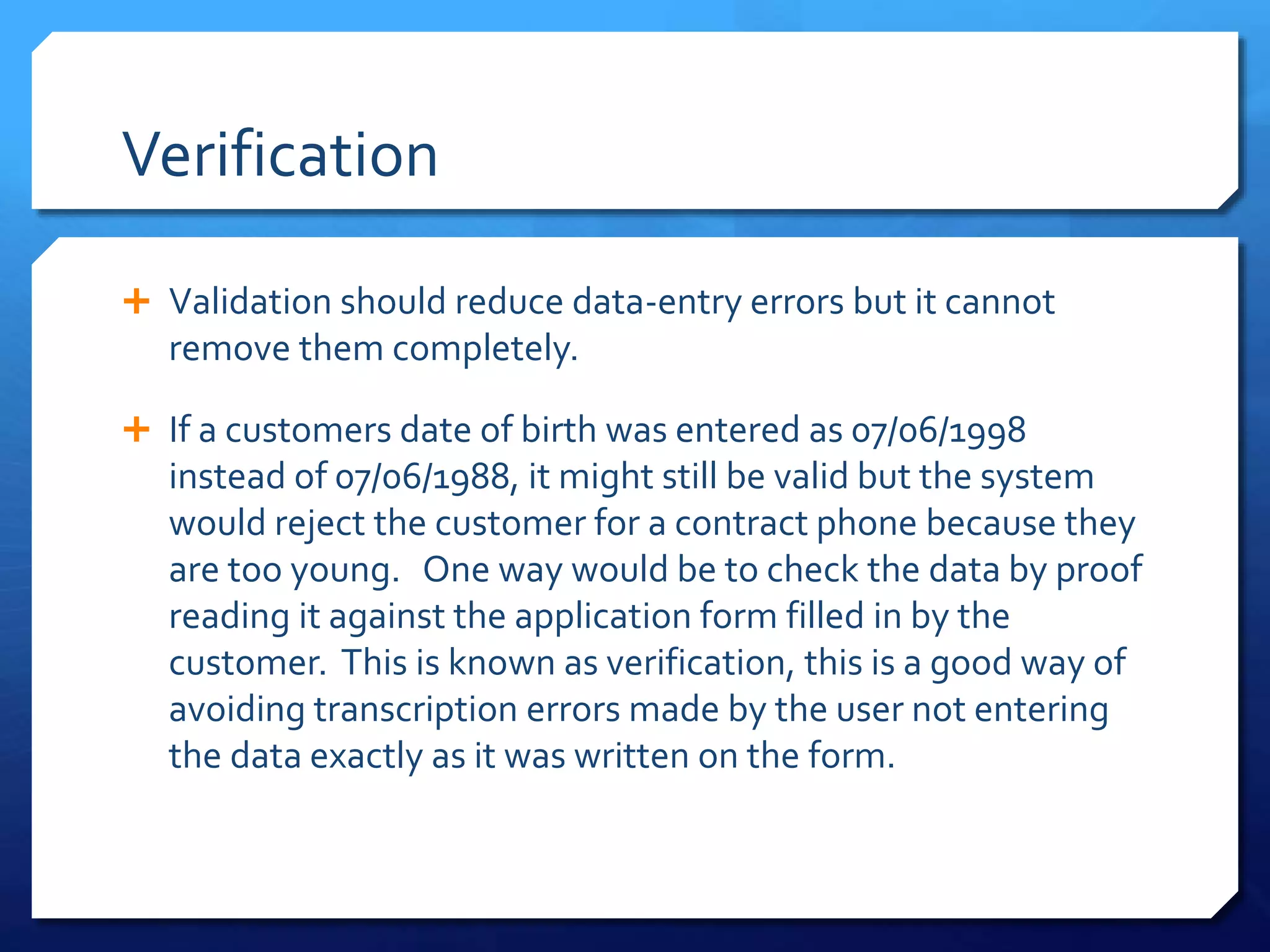 Validation And Verification Ppt