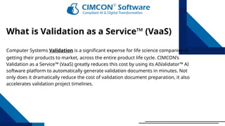 Validation as a Service (VaaS) | PPTX