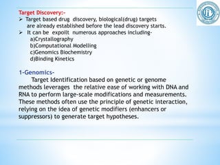 Validation & Diversity of drug targets | PPTX