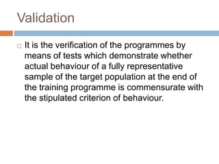 Validation & evaluation | PPT