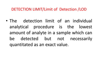 Analytical Method Validation | PPTX