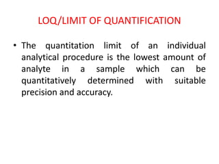 Analytical Method Validation | PPTX