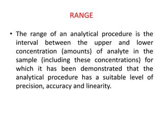 Analytical Method Validation | PPTX