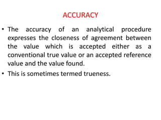 Analytical Method Validation | PPTX