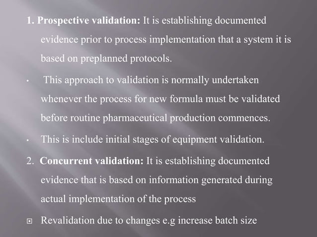 Pharmaceutical Validation | PPT