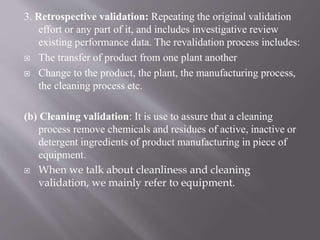 Pharmaceutical Validation | PPTX