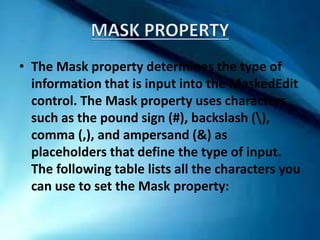 Validation and input formatting | PPT