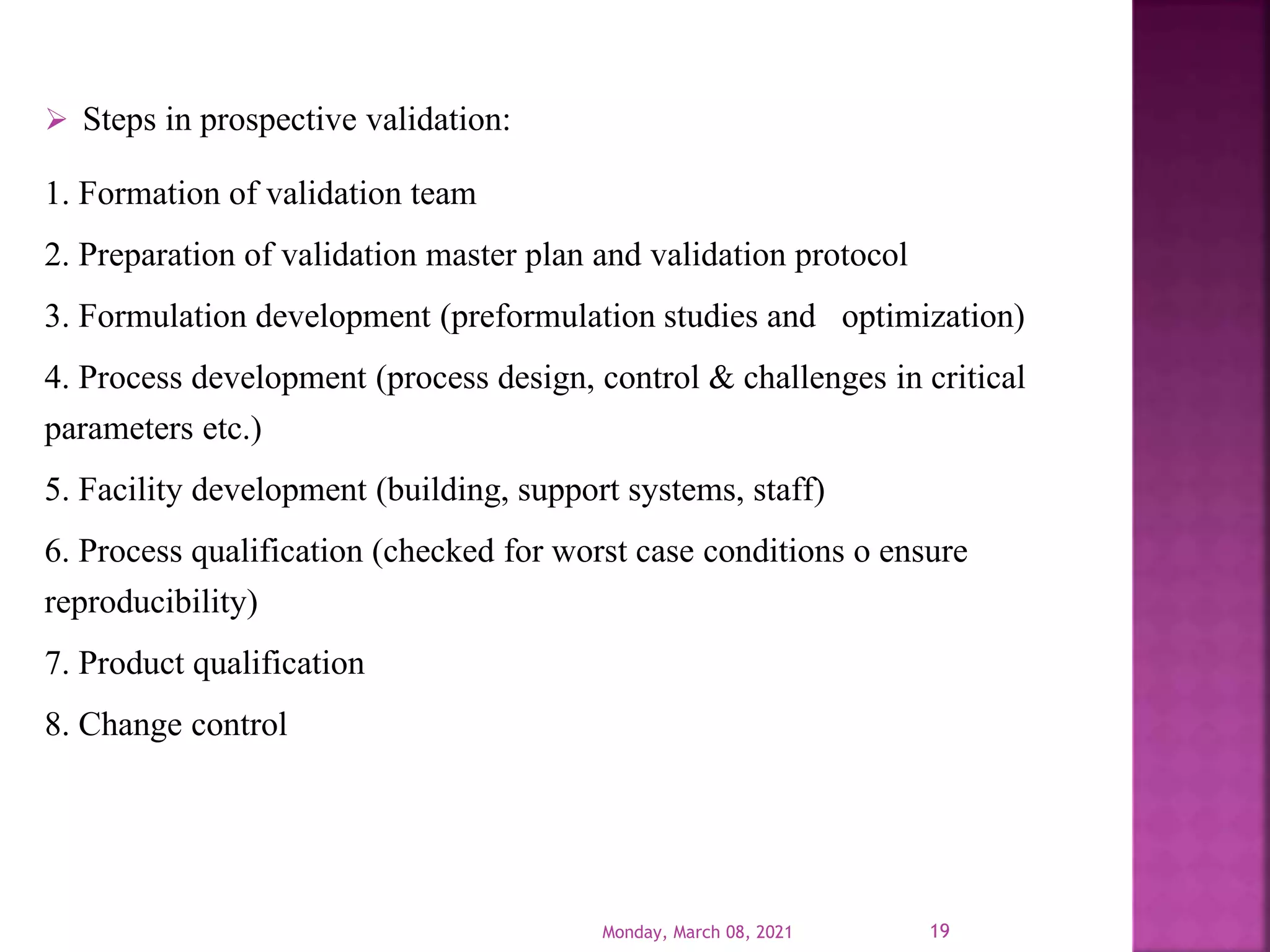 Validation (intro, scope, merits, ich, who guidelines) | PPTX