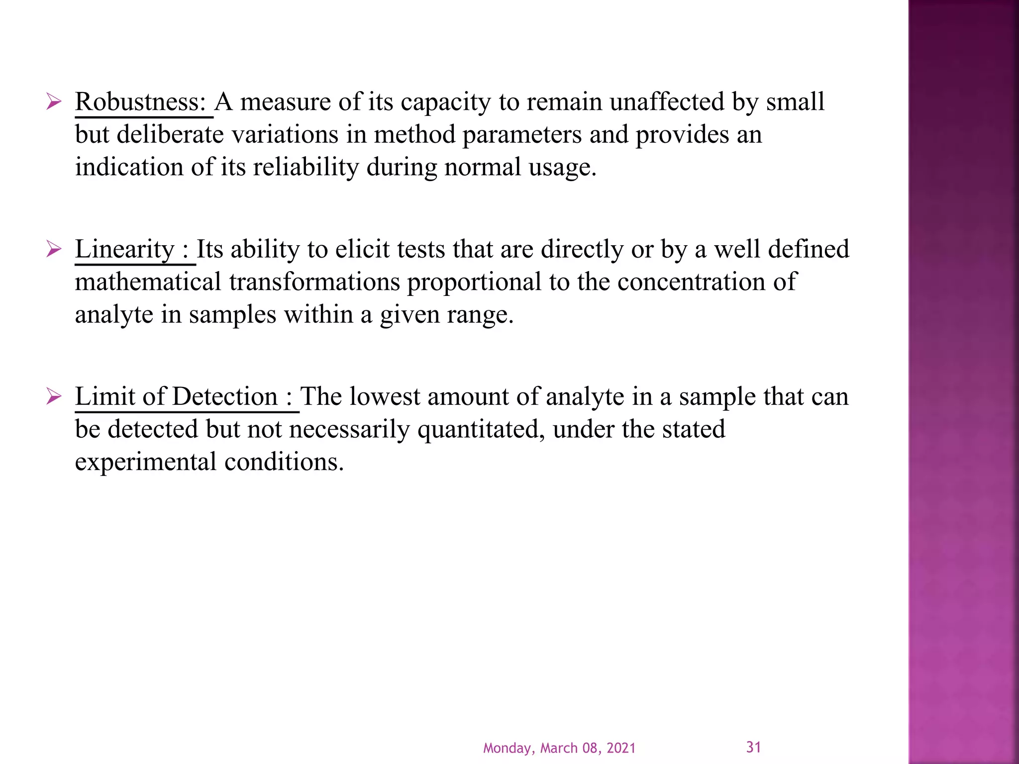 Validation (intro, scope, merits, ich, who guidelines) | PPTX