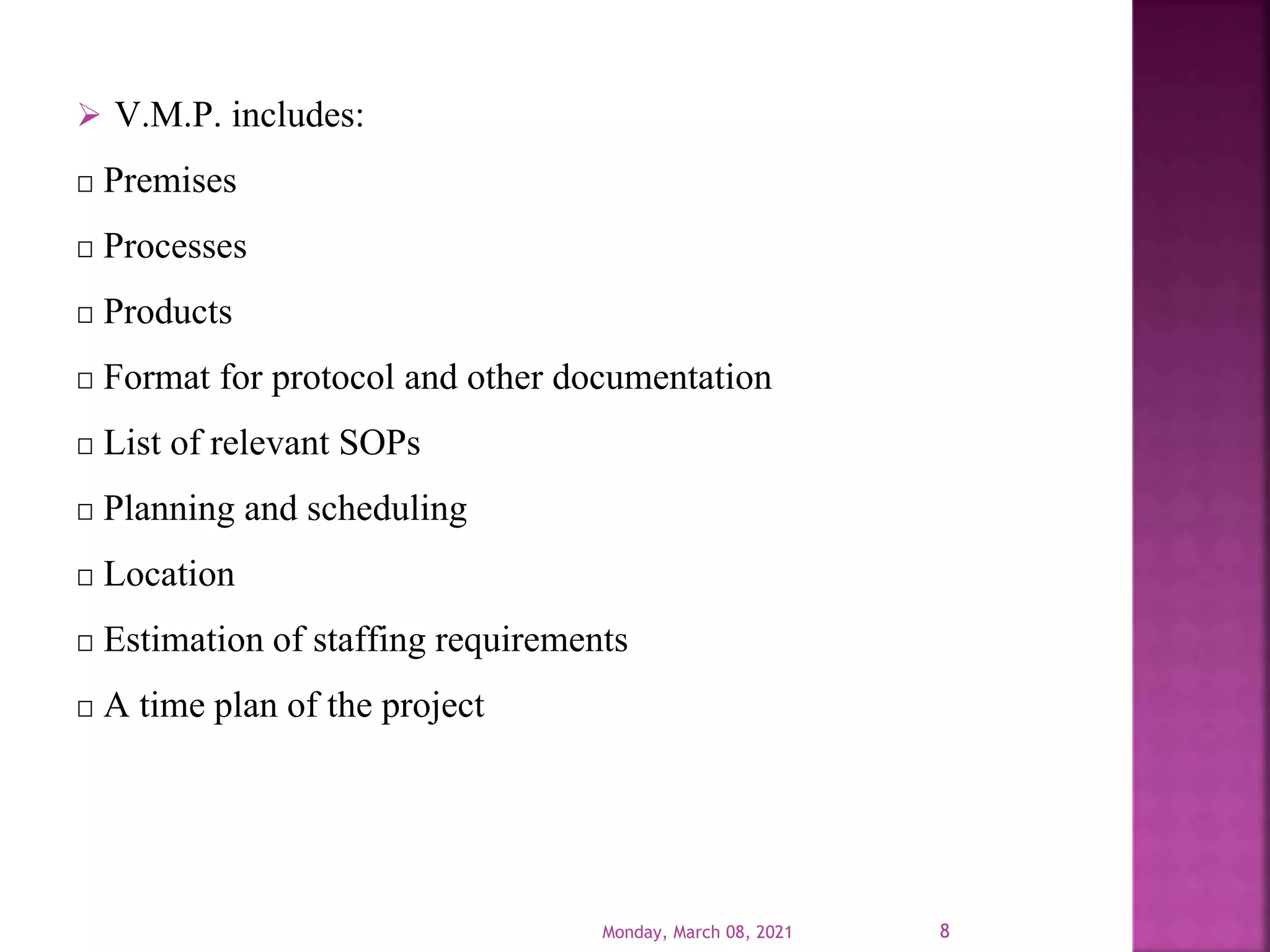 Validation (intro, scope, merits, ich, who guidelines) | PPTX