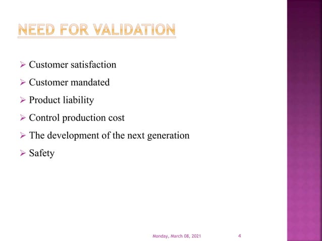 Validation (intro, scope, merits, ich, who guidelines) | PPTX ...