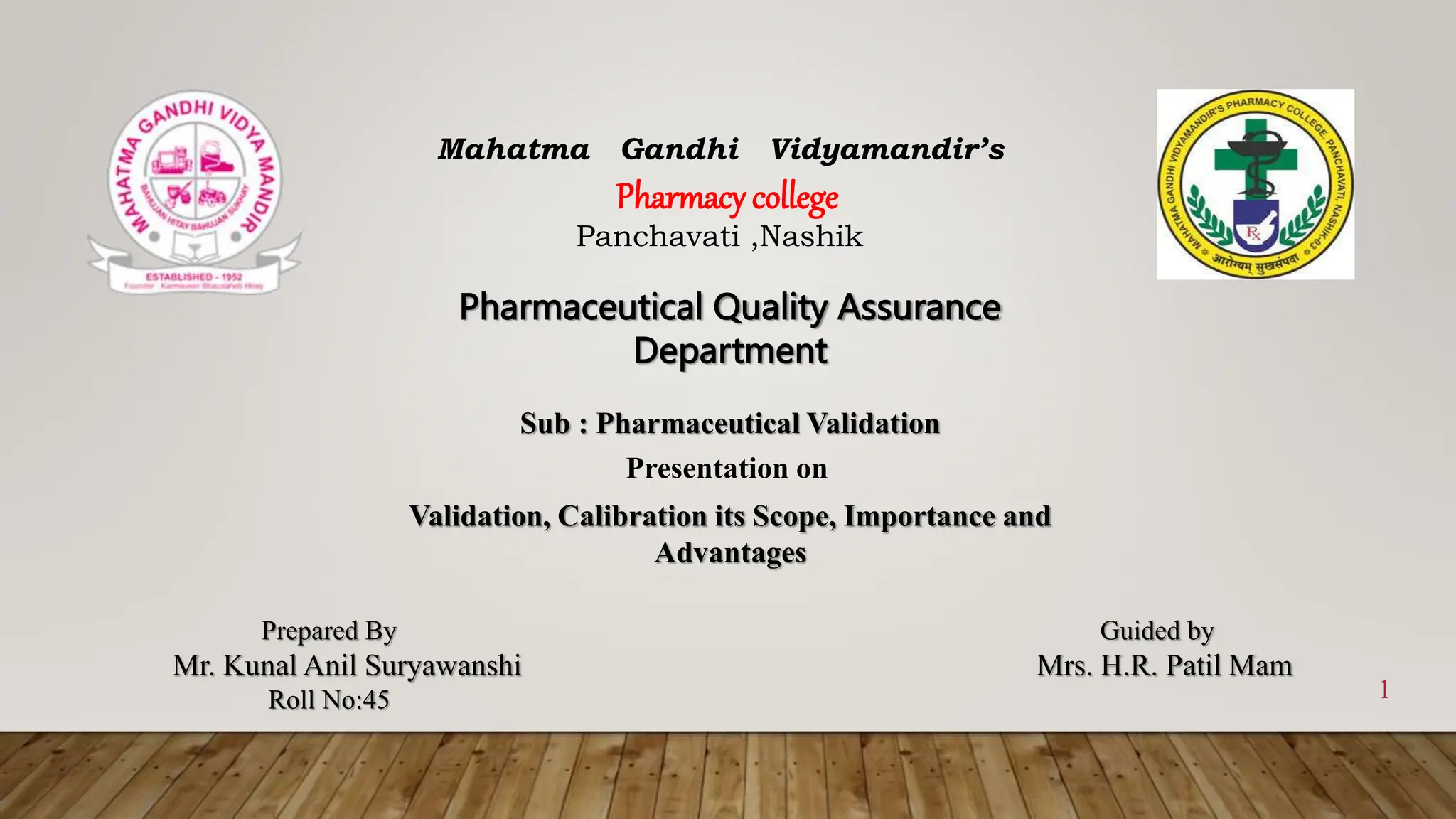 Validation Calibration Qualification Pptx