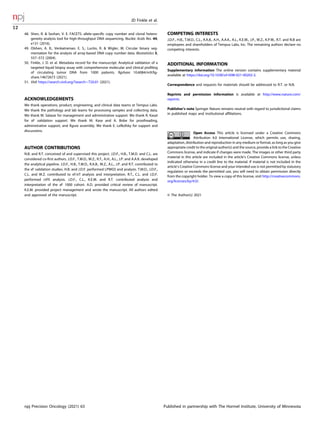 TEMPUS xT, Biópsia sólida vs TEMPUS xF, Biópsia Líquida | PDF | Cancer ...