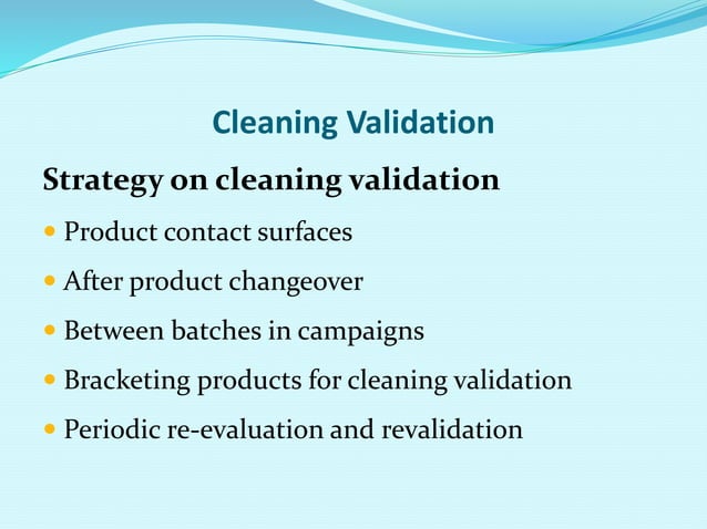 Validation master plan | PPT