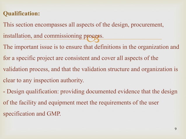 Validation master plan | PPT