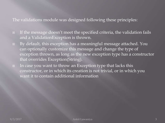 Validation module in mule | PPT