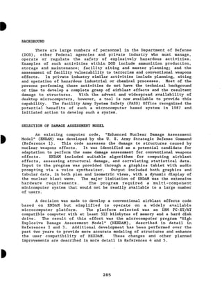 Validation of Airblast Damage Predictions Using A Microcomputer Based ...