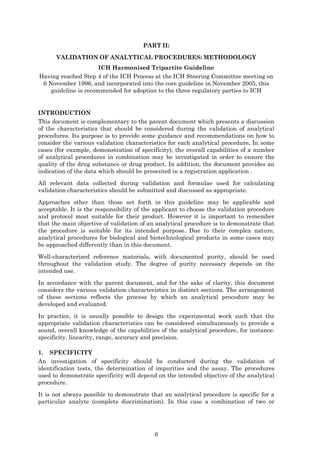 Validation of analytical procedure | PDF