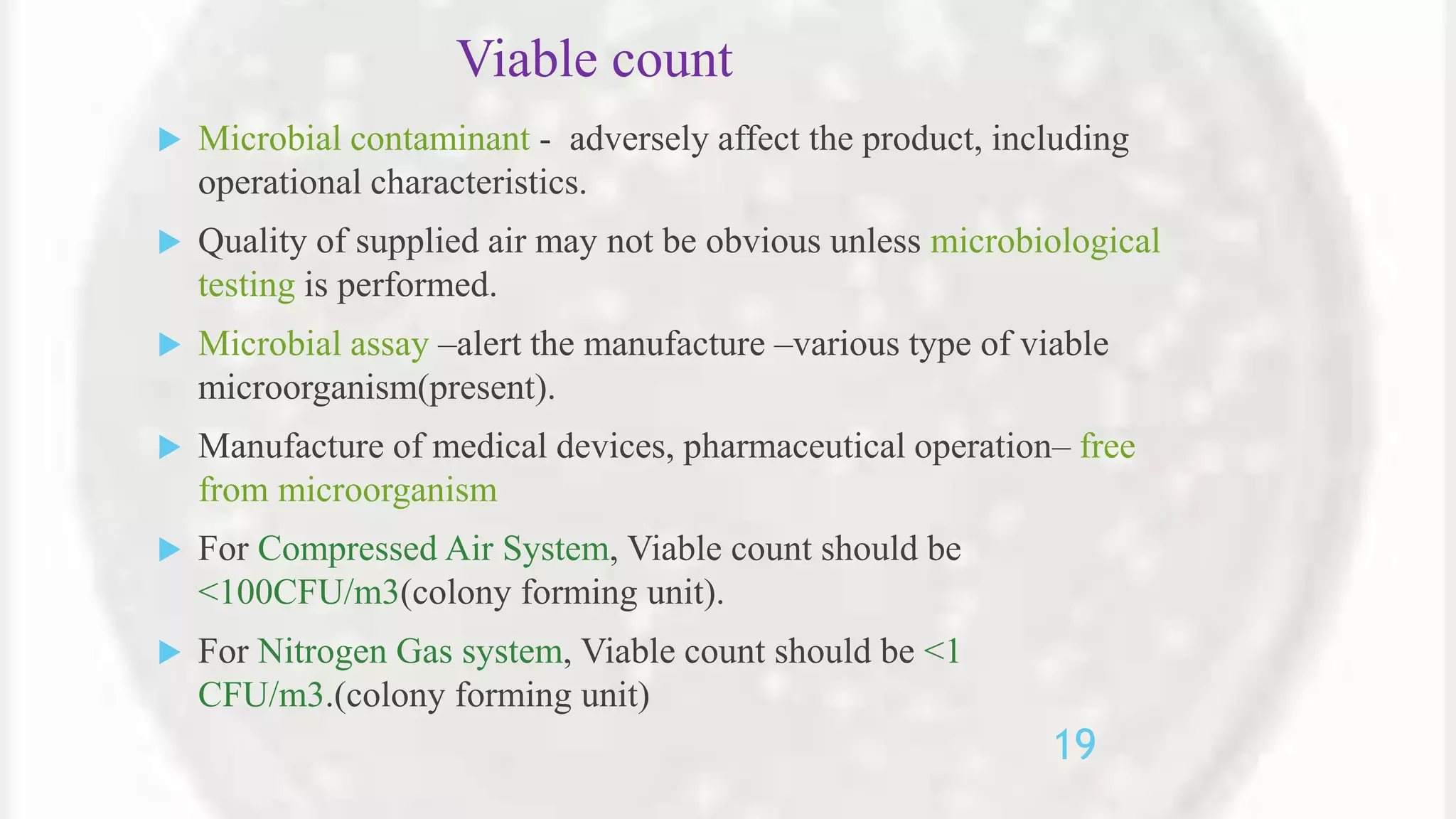 Validation of compressed air and nitrogen | PPTX