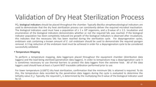 Validation of dry heat sterilization | PPTX