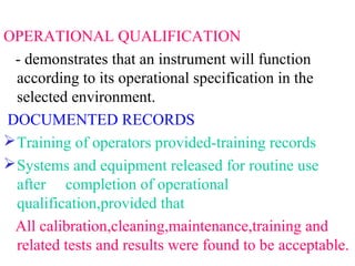 Validation of equipments | PPT