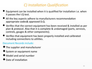 Pharmaceutical Equipment Validation: IQ, OQ, PQ, Cleaning, and Process ...