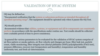 Validation of hvac | PPTX