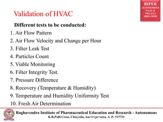 Validation of hvac | PPTX