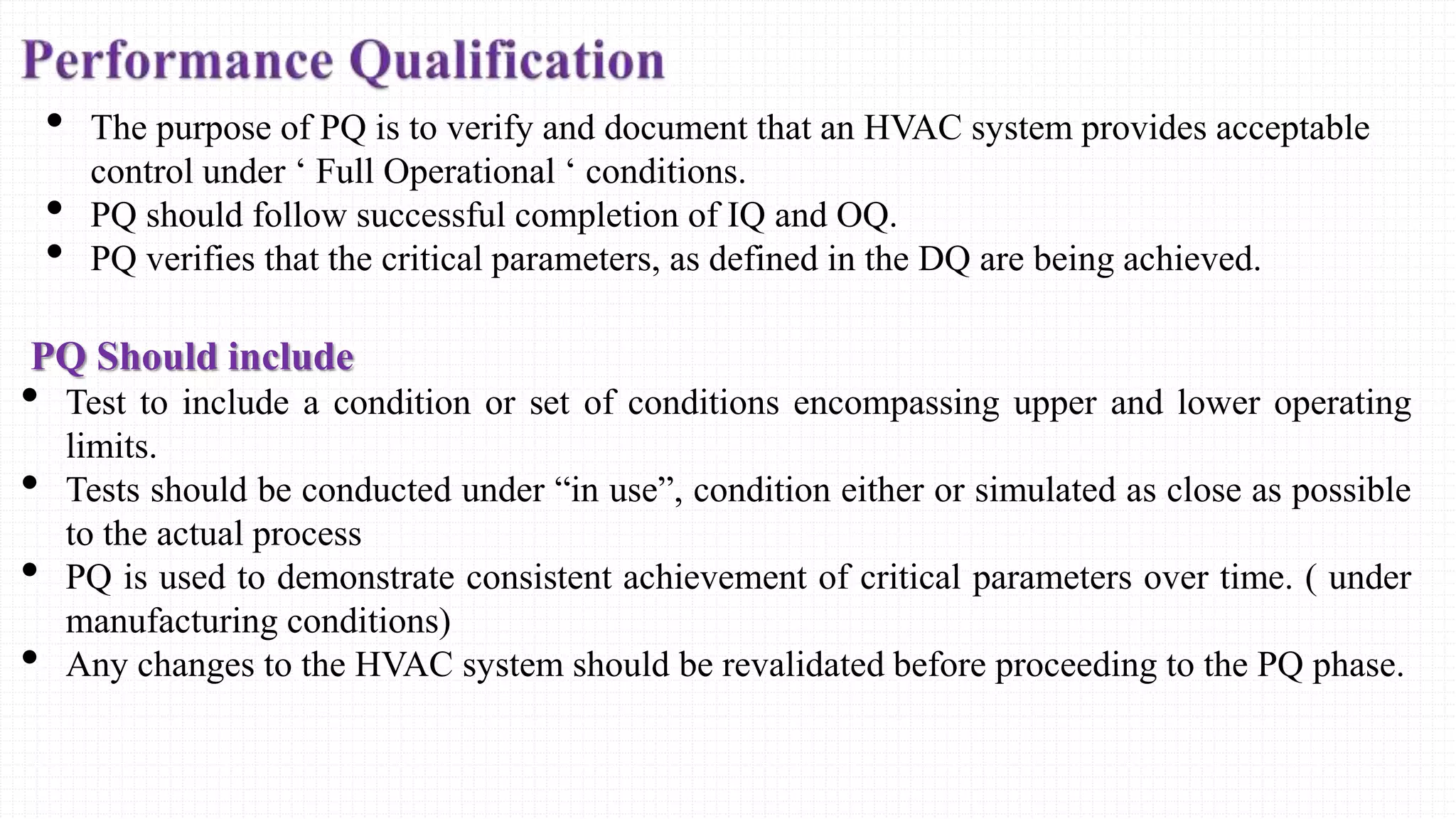 Validation of hvac system | PPTX