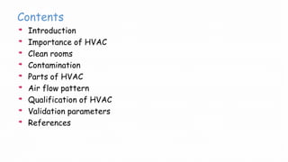 Validation of hvac system | PPTX