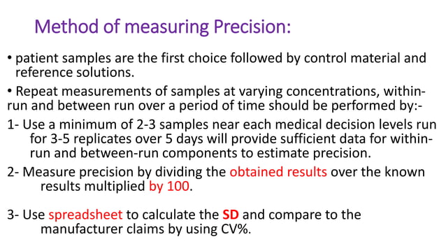 Validation of lab instruments and quantitative test methods | PPTX