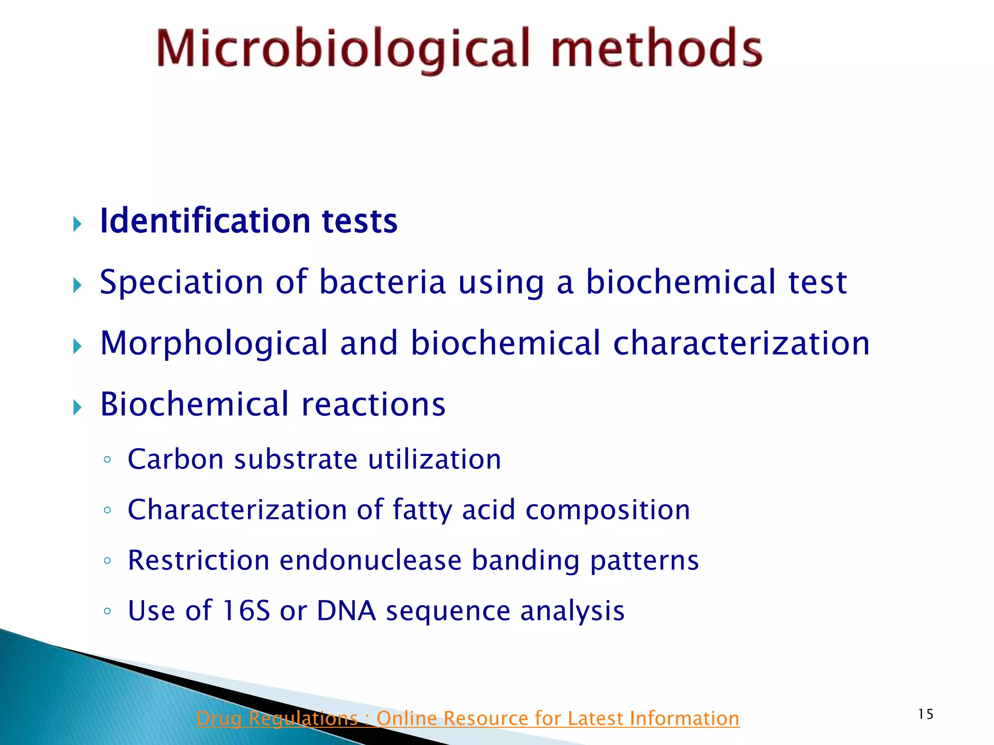 Validation of Microbiological Methods | PPTX