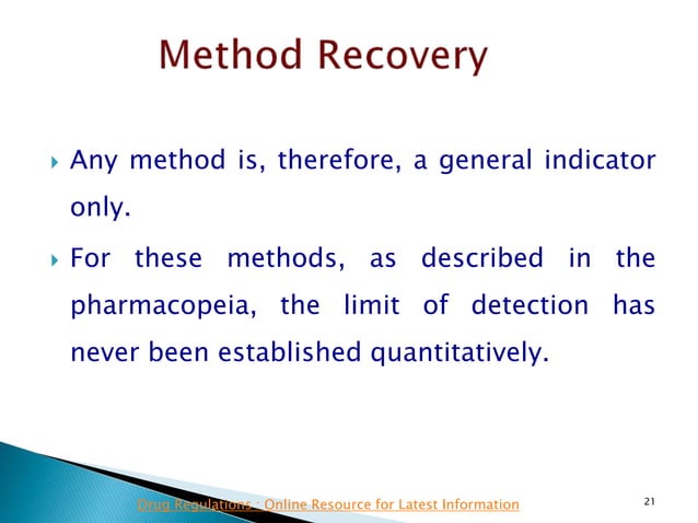Validation of Microbiological Methods | PPTX