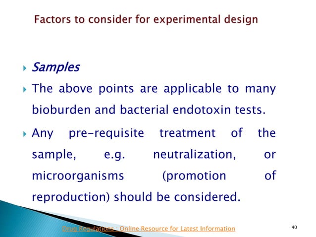 Validation of Microbiological Methods | PPTX