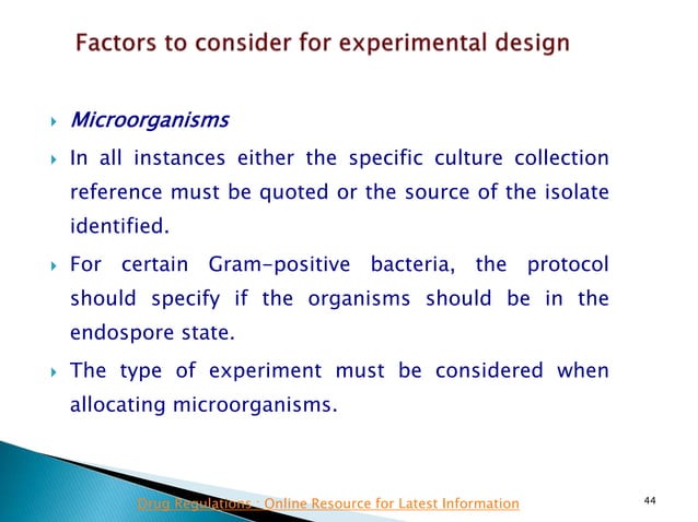 Validation of Microbiological Methods | PPTX