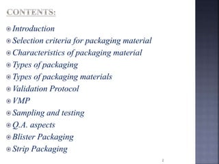 Validation of packaging operations | PPTX