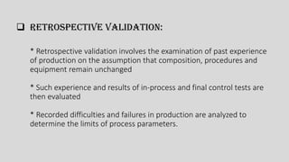 Validation of pharmaceutical processes | PDF