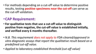 Validation of qualitative lab test methods | PPTX