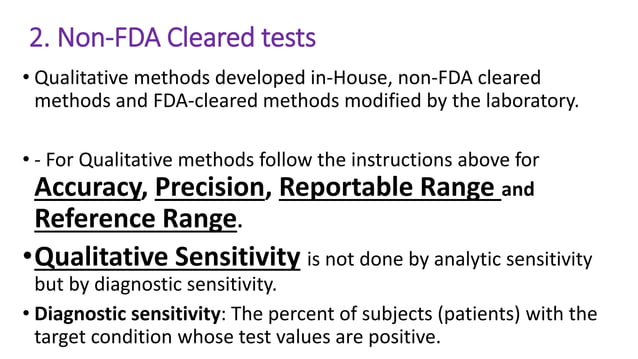 Validation of qualitative lab test methods | PPTX