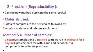 Validation of qualitative lab test methods | PPTX